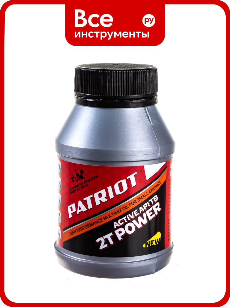 Масло Power Active 2T (100 мл) для двухтактных двигателей PATRIOT
