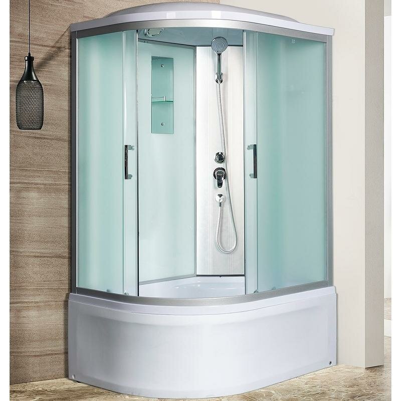 Душевая кабина River Desna XL 100x80 10000006140 профиль хром, без гидромассажа, правая