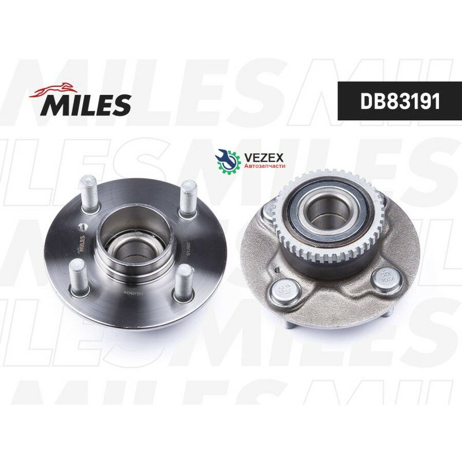 MILES DB83191 Ступица колеса задняя с подшипником с ABS SUZUKI BALENO/LIANA 95- (SKF VKBA6980) DB83191