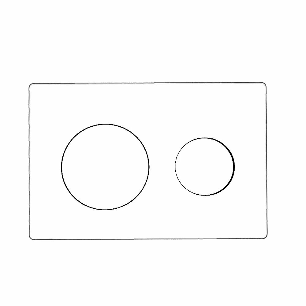 Кнопка смыва для инсталляции AZARIO AZ-8200-0012/P40-0130-0025 белая, глянцевая, двойной смыв