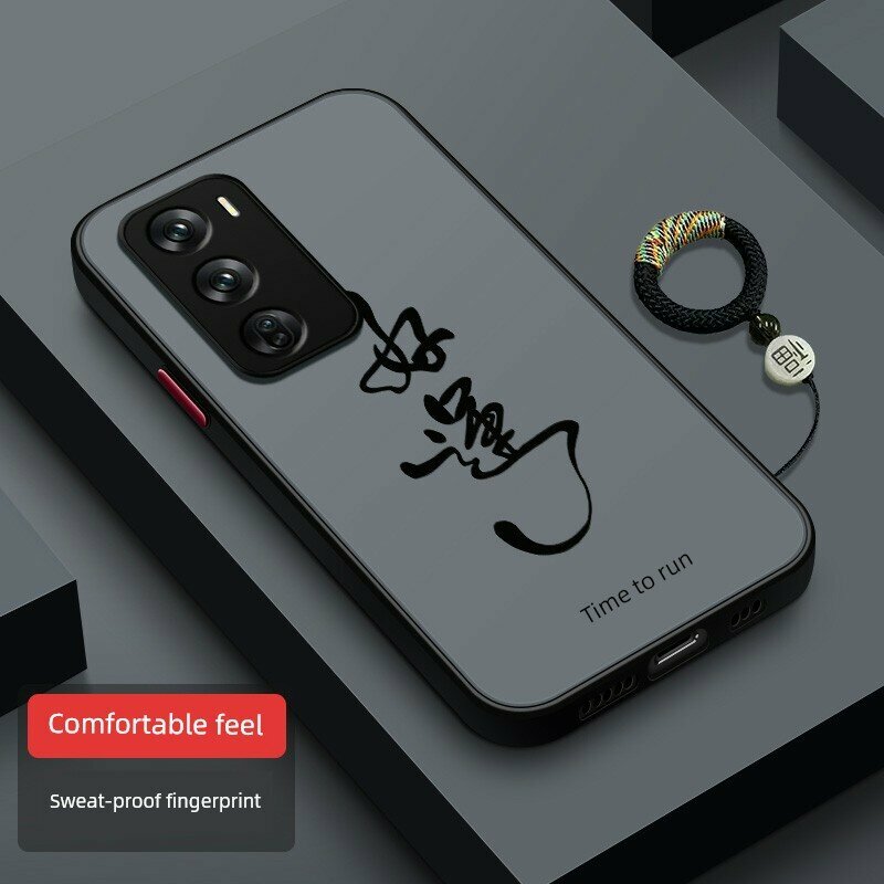 Чехол для OPPO Reno13 Pro из силикона с охлаждением и защитой объектива - матовый черный