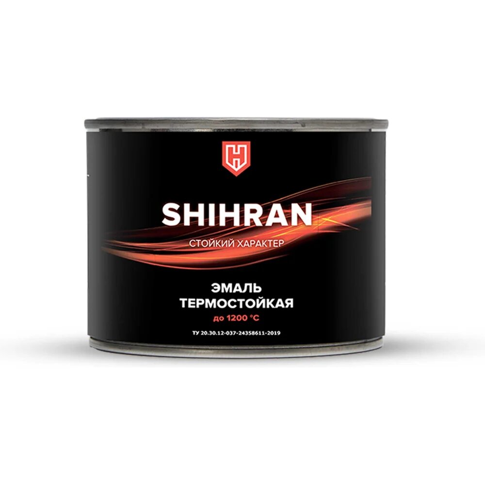 Эмаль термостойкая SHIHRAN белая, ral 9003, до +400°С, 0.4кг 00000005987