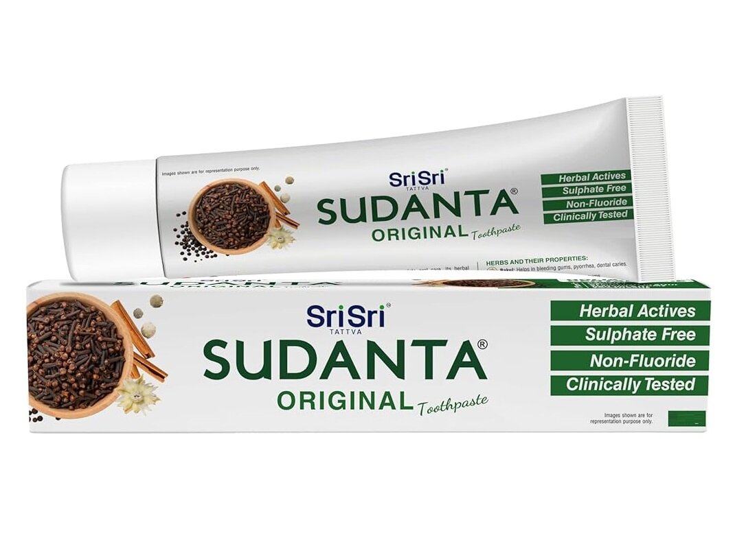 SUDANTA Original Toothpaste, Sri Sri Tattva (суданта Зубная паста, Шри Шри Аюрведа), 100 г.