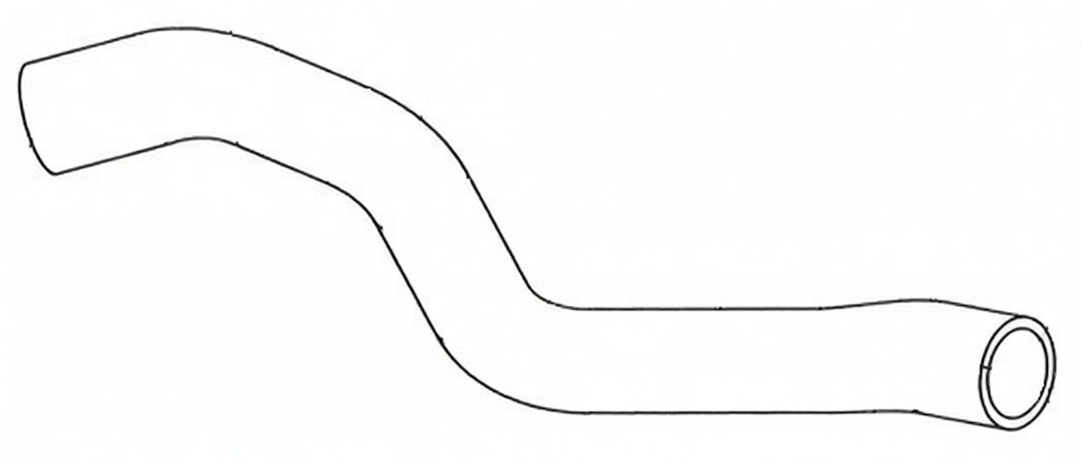 Патрубок рад. охл. для а/м VW Polo Sedan (10-)/Skoda Rapid (12-) 1.4/1.6i верх. (EPDM, 1 шт.) (LPK 1