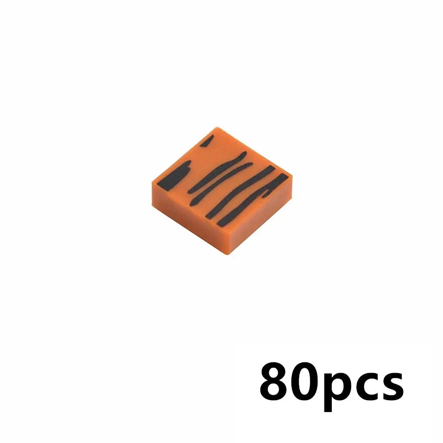 Лего плитка Smooth-A-1x1, оранжевый, 80 шт.