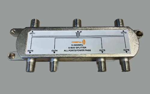 Сумматор-делитель CXDIGITAL MS-106C1 (1x6, 5-2400МГц, проход питания)