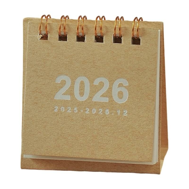 Настольный календарь на 19 месяцев (июнь 2025 – декабрь 2026), Бежевый