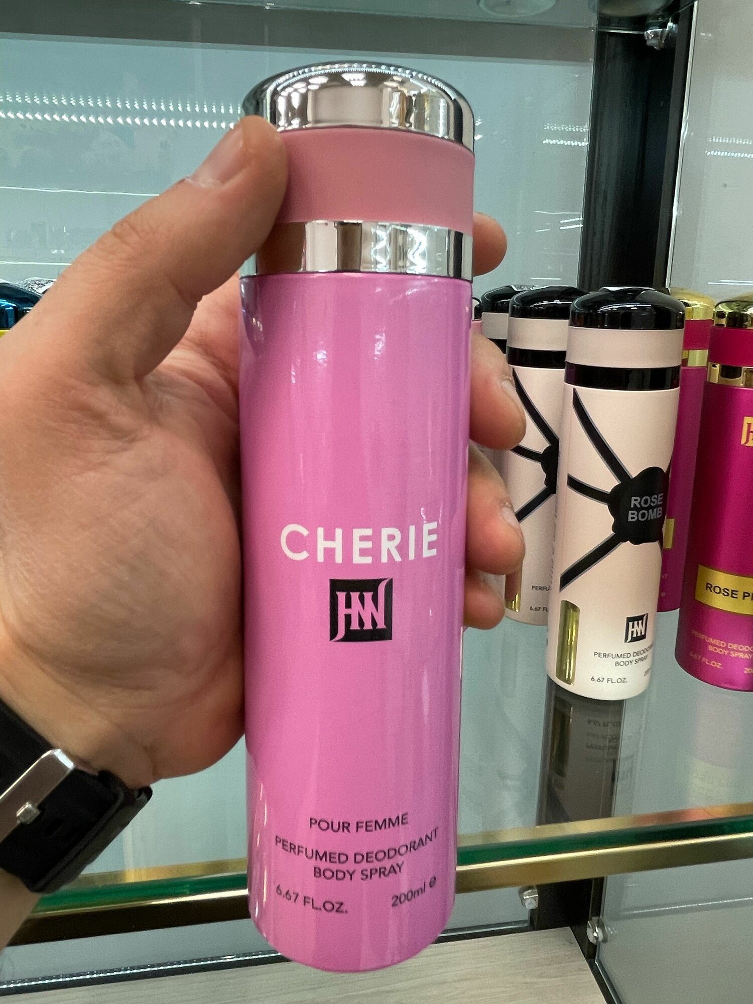 Jackwins Cherie Pour Femme женский парфюмированный дезодорант-спрей для тела 200 мл