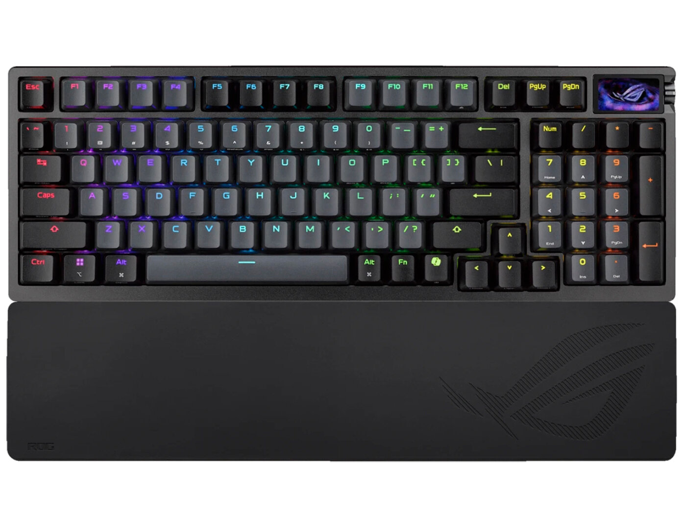 Клавиатура беспроводная ASUS ROG Azoth 96 HE (90MP040H-BKRA00) механическая, RGB Per-Key подсветка, numpad, Черный