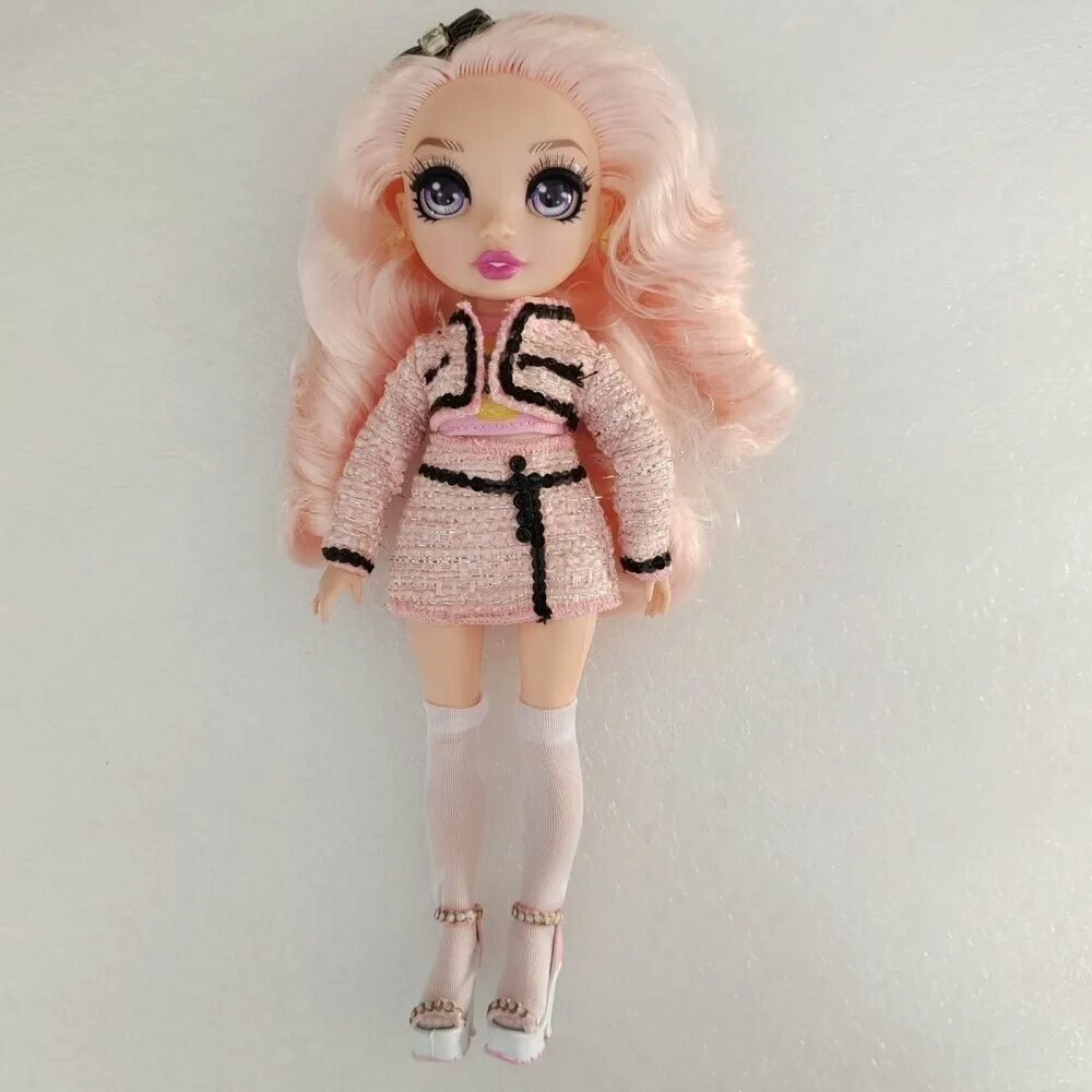 Кукла Rainbow High Bella Parker, модная кукла с розовыми волосами, многосуставная, для игр и коллекции28cm