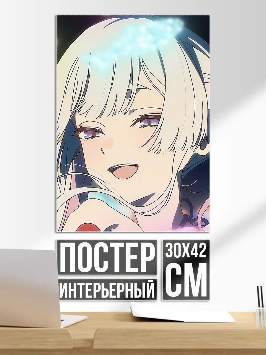 Плакат постер Аниме девушка с бантиками