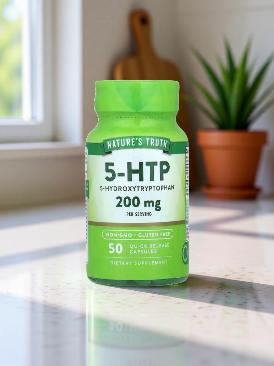 5-HTP, 5-гидрокситриптофан 50 капсул с быстрым высвобождением Nature's Truth