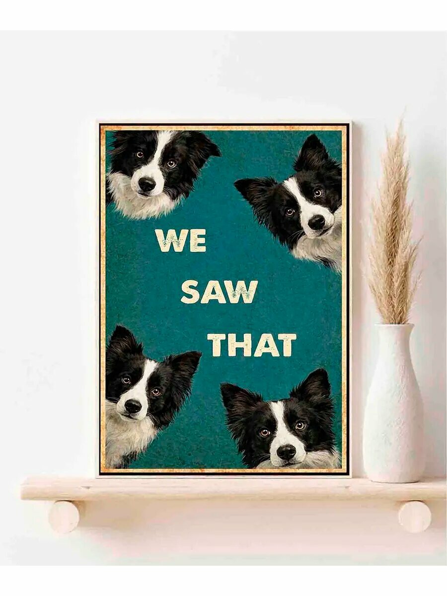 Бордер-колли, We Saw That, Плакат 30x42см