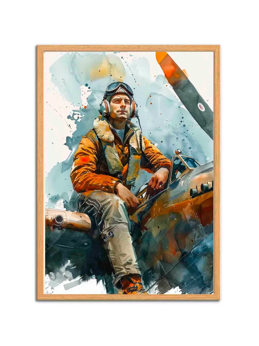 Пилот-птица-фазан 1, Плакат 30x42см