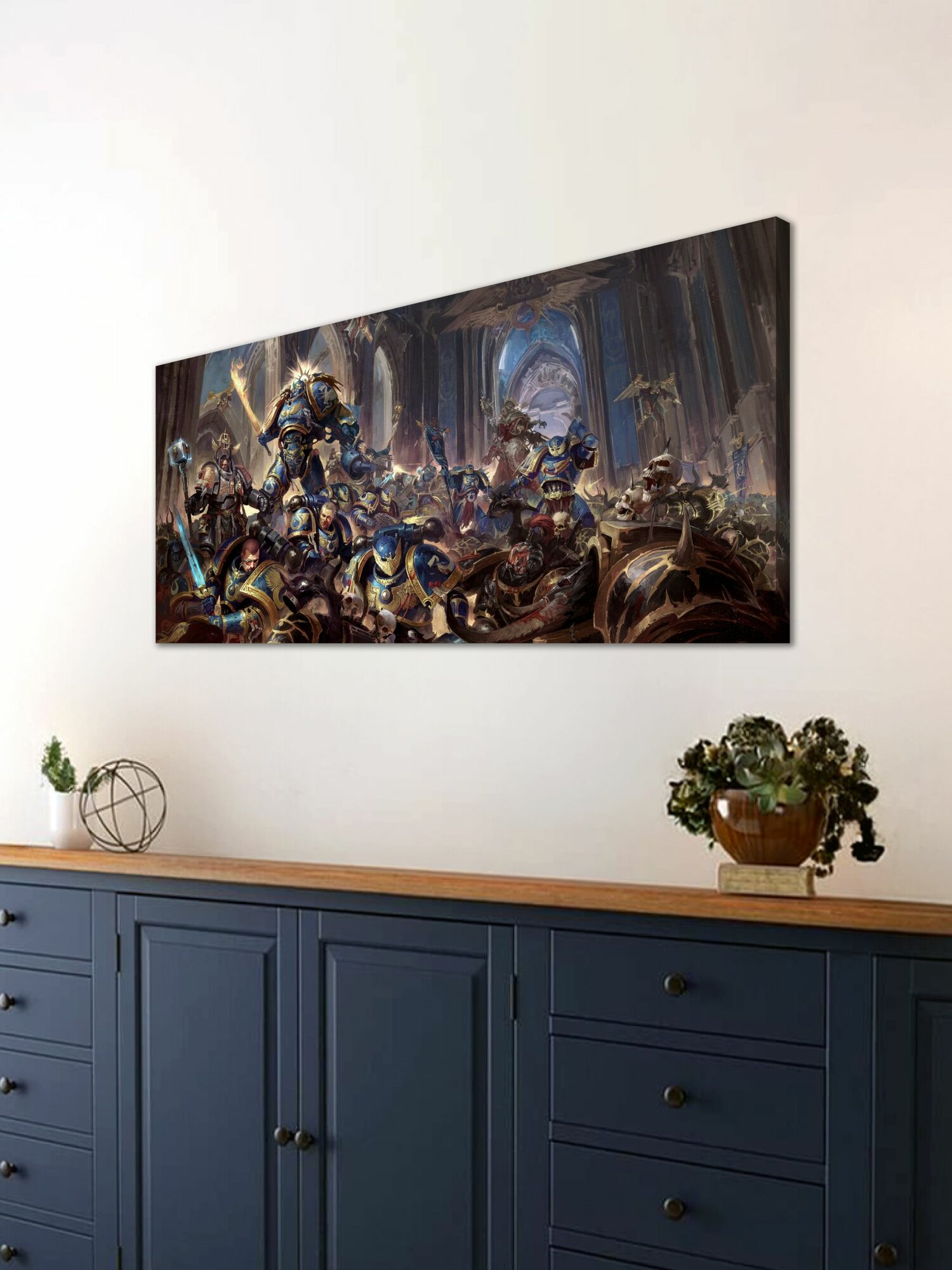 Картина Warhammer 40000 Ультрамарины, 80х40 см