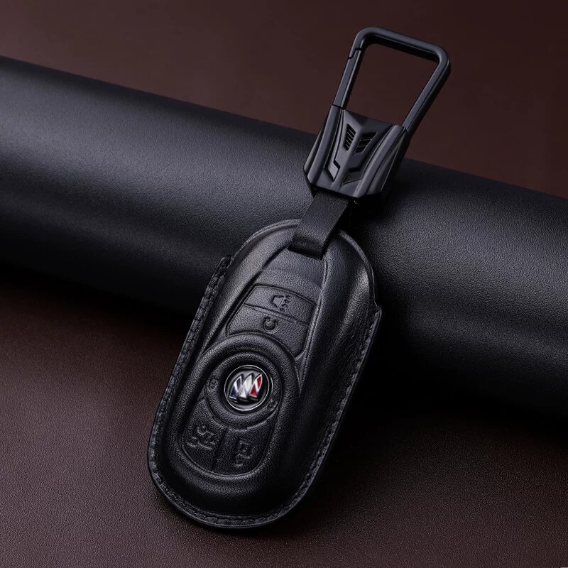 Чехол для ключей Buick 5 кнопок классический черный квадратный замок совместим с Enclave, LaCrosse, GL6, Encore GX