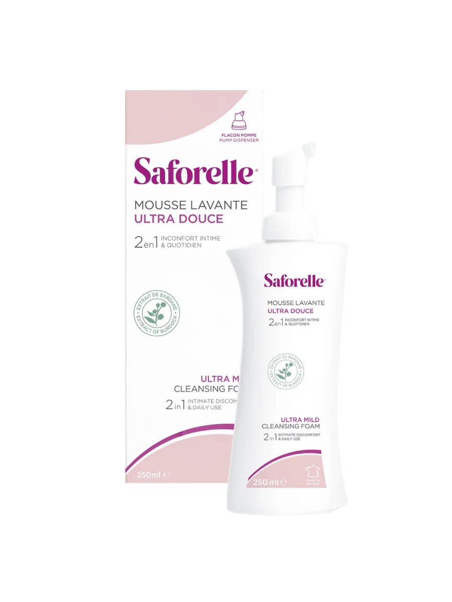 Saforelle Ультра-мягкая пенка для интимной гигиены 250 мл 1 шт