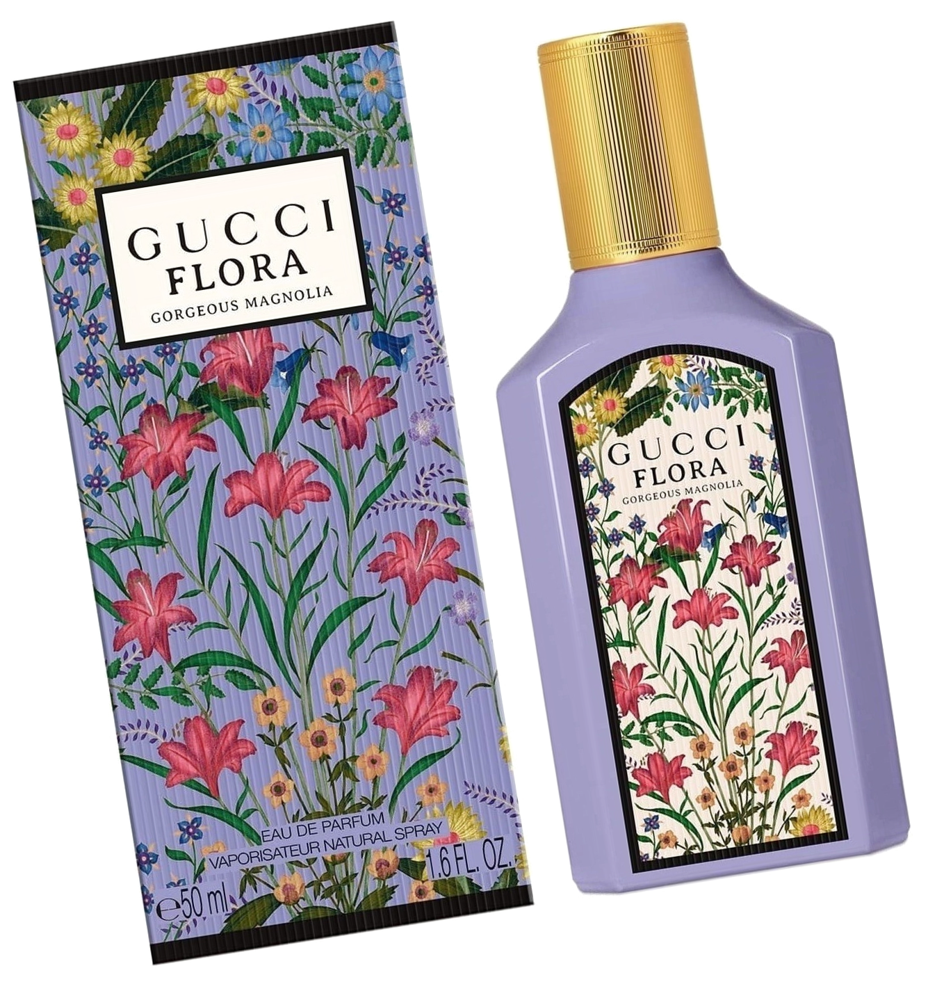 Аромат Gucci Flora Gorgeous Magnolia Бай Гуччи 50 мл - Флора Магнолия для женщин сиреневая
