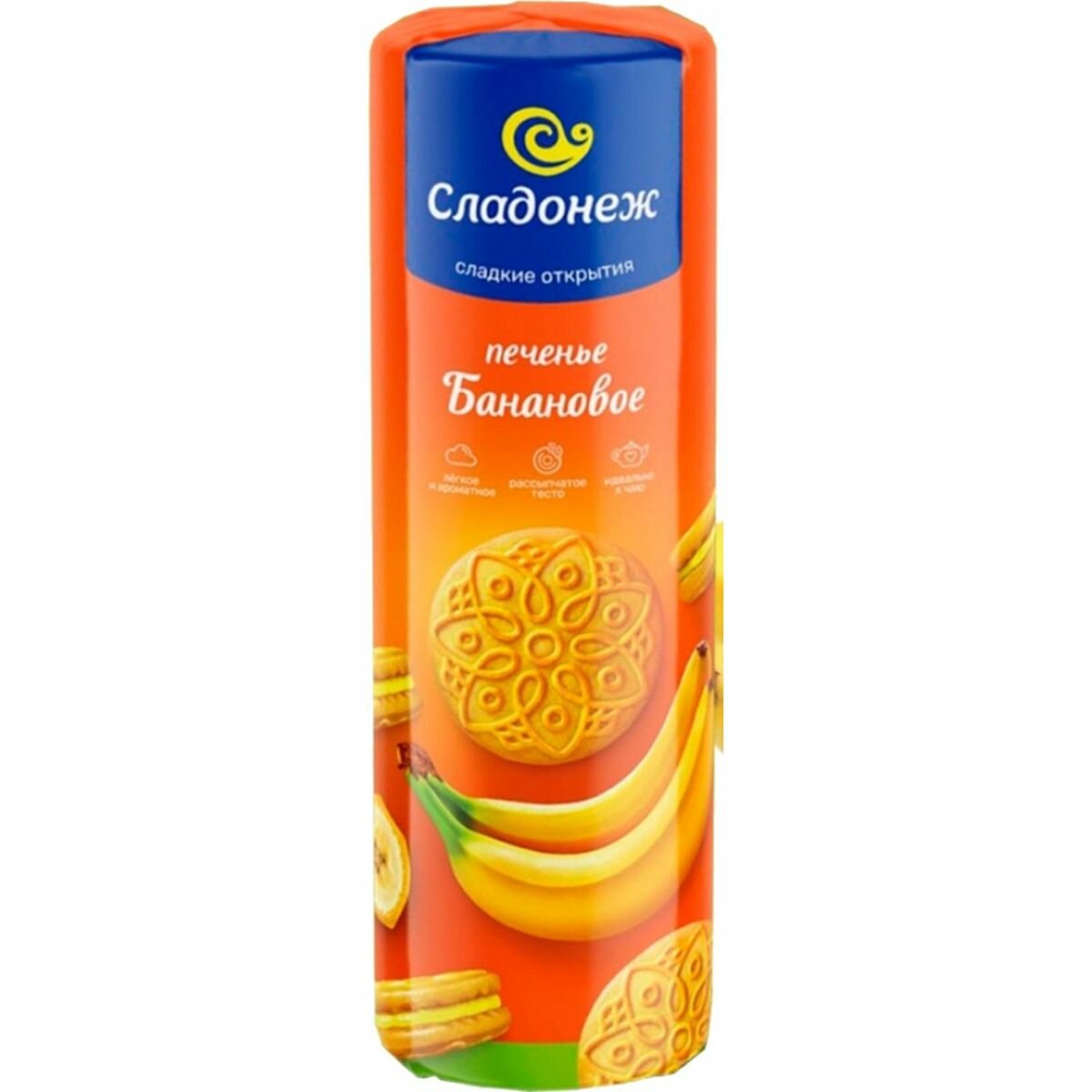 Печенье сэндвич Сладонеж банановое, 210г (2336821), 1 шт.
