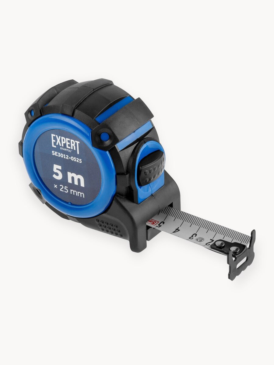 Рулетка строительная 5 м с автостопом EXPERT STARTUL SE3012-0525 ширина 25 мм, двусторонняя шкала
