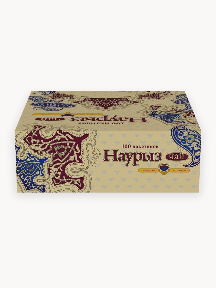Чай черный индийский гранулированный "Наурыз" 100 пакетиков по 1,8 гр