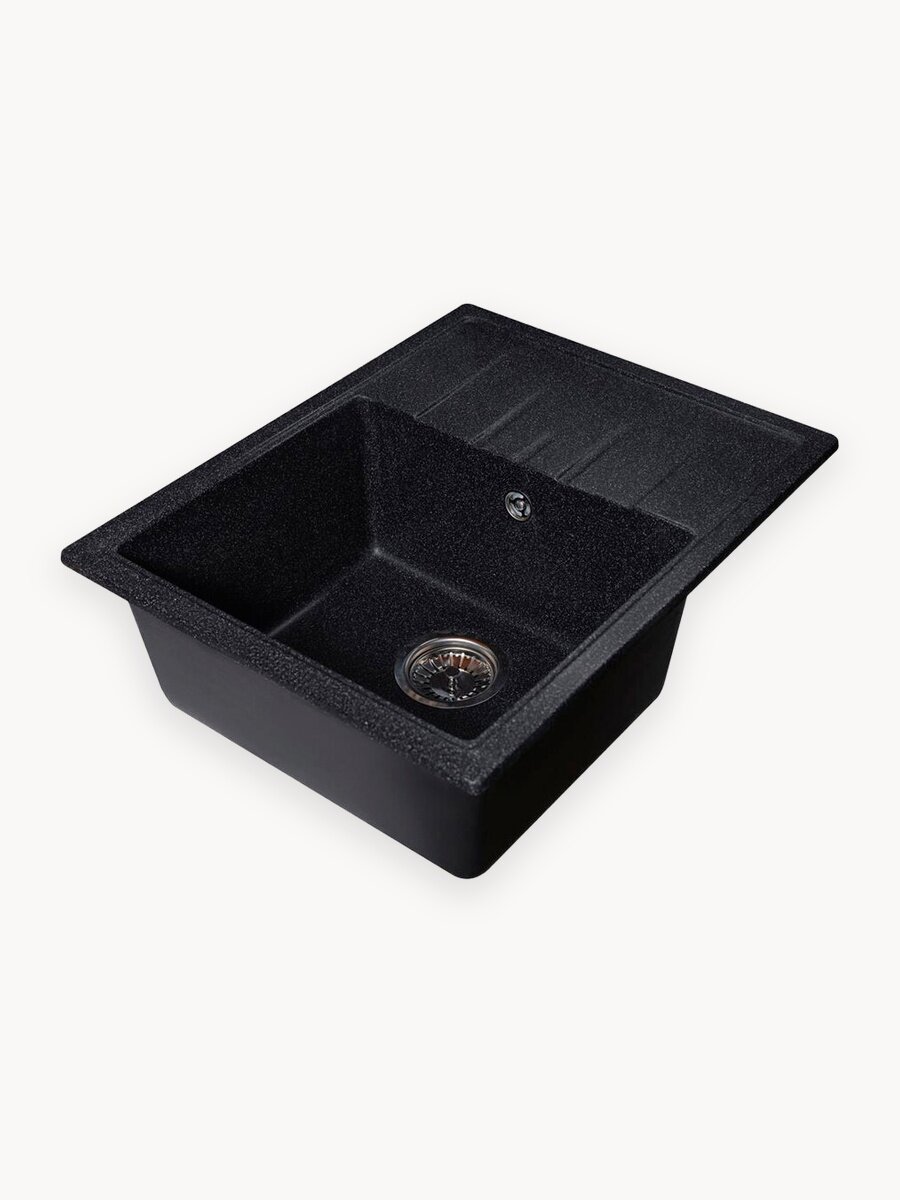 Мойка для кухни Reflexion Plato уголь RX1457СL размер 57х47*18 сифон в комплекте