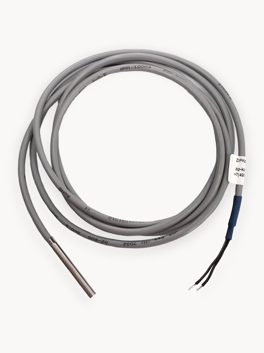 Датчик температуры воды контура ГВС (датчик бойлера, 10кОм 1 метр) для котлов Baxi, Buderus, Viessmann, Thermona, арт. 714061911