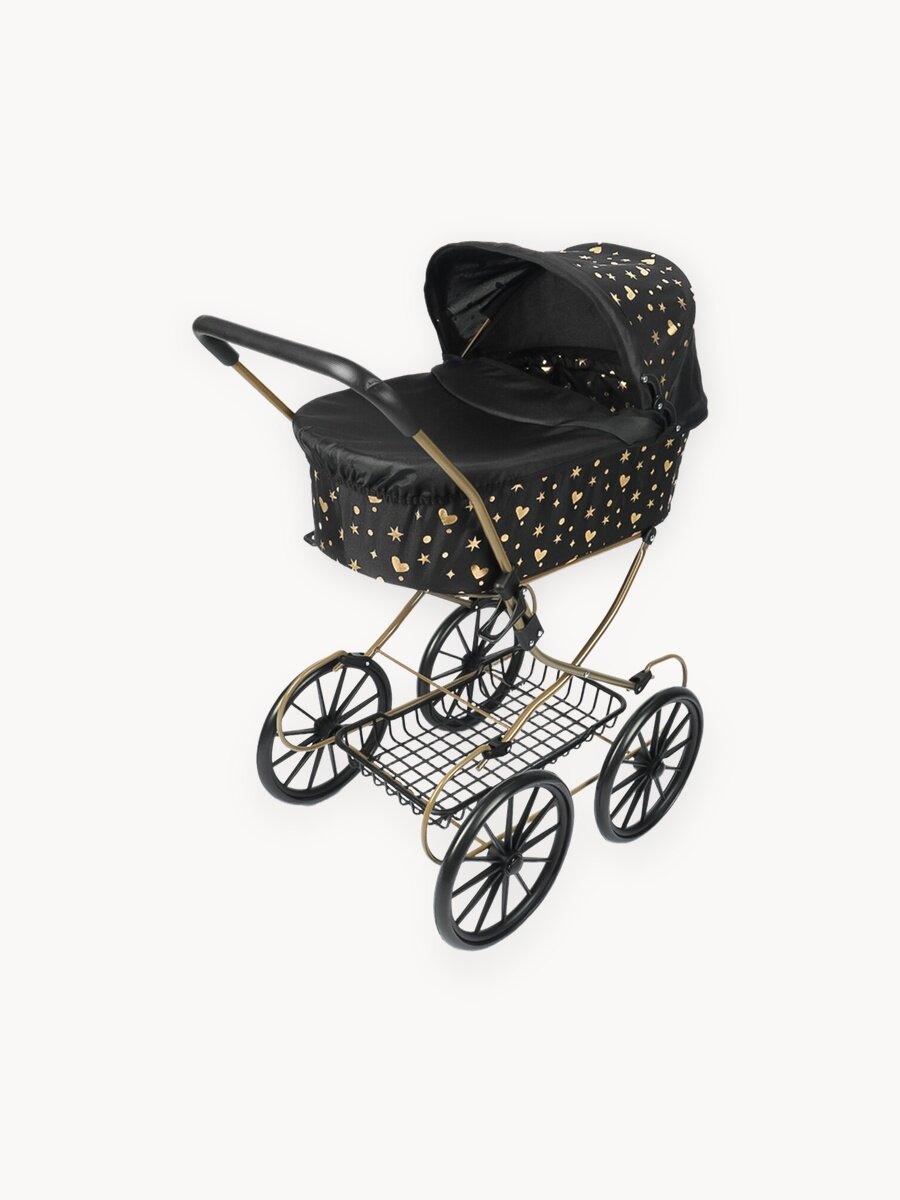 Коляска-люлька игрушечная детская для кукол (69,5х42х89 см), с корзиной, в коробке (Арт. 9673-GN)