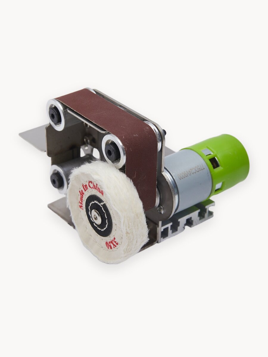 Мини гриндер ленточный с полировальным кругом