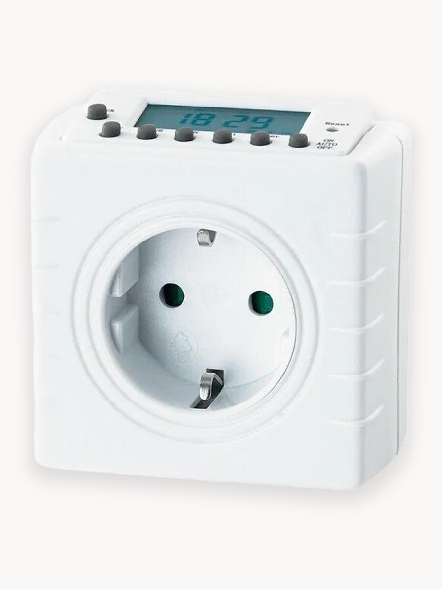 Таймер цифровой розеточный CAMELION 3500Вт, IP20, недельный цикл