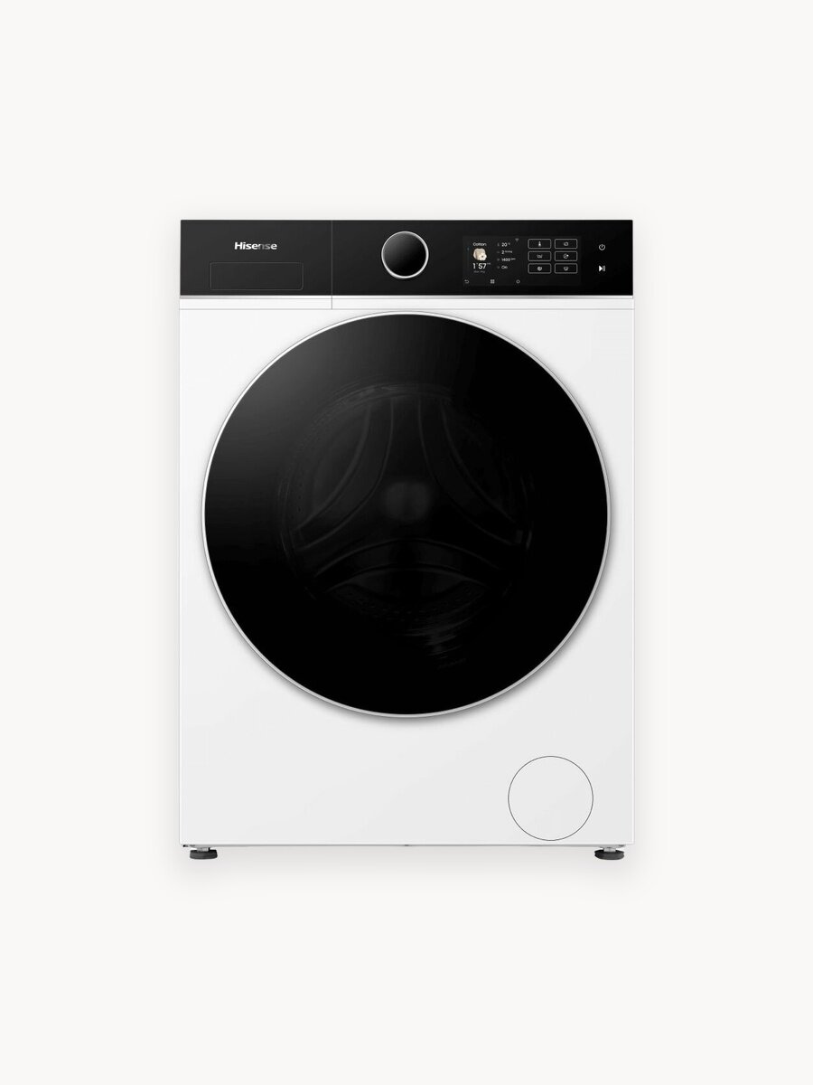 Стиральная машина 8 кг Hisense WF5I8043BWF, глубина 47 см, Wi-Fi, паровая обработка, iJet, Hygiene Guard, антисминание, управление через ConnectLife