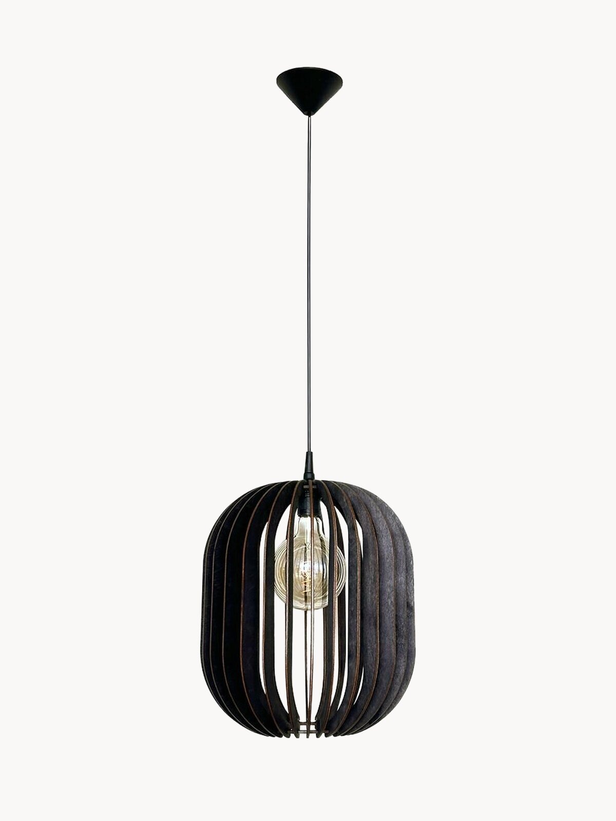 Светильник подвесной деревянный "Лофт" люстра