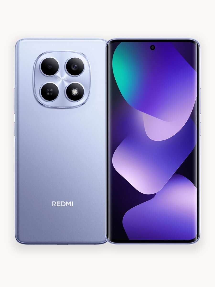 Смартфон Xiaomi REDMI Note 15 6GB+128GB Purple Ростест, экран 6.77" AMOLED 120 Гц