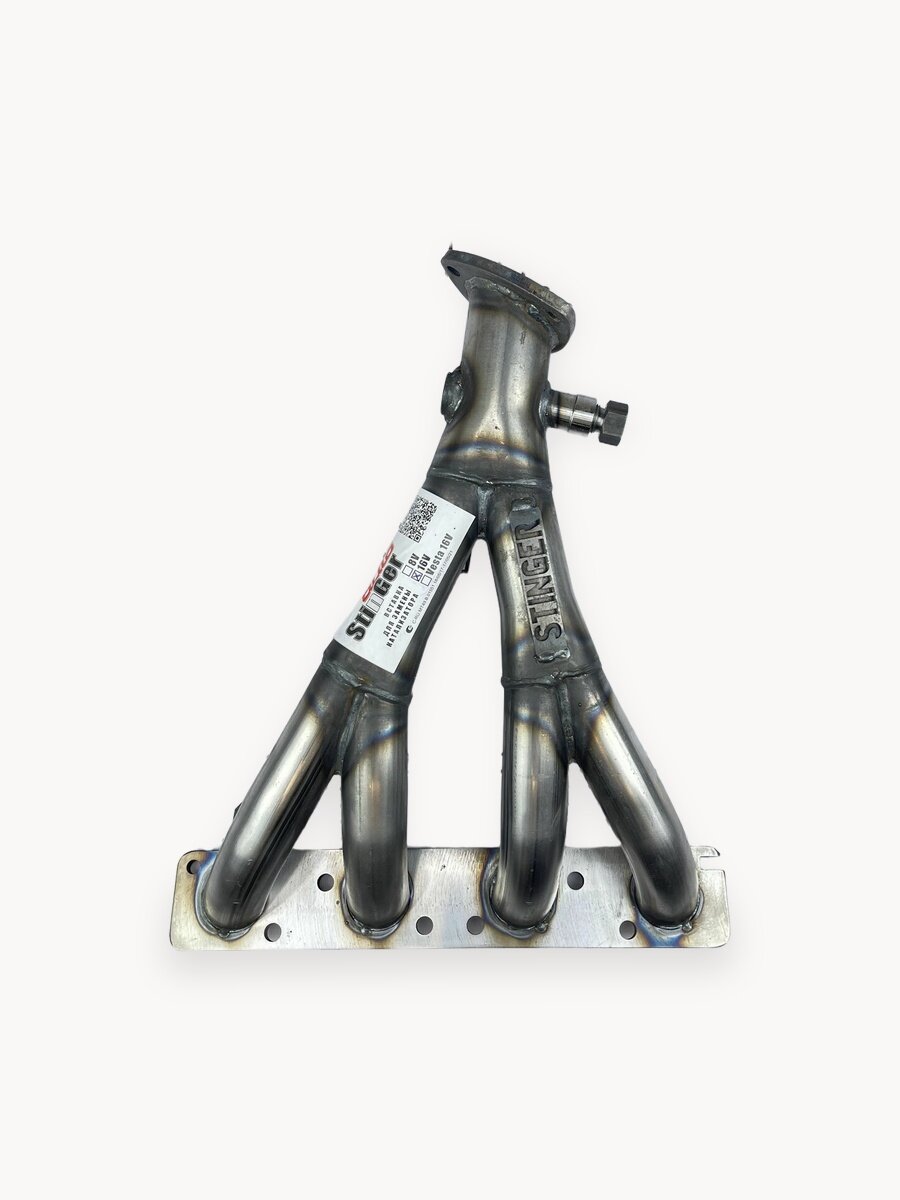 Выпускной коллектор паук 4-2-1 Stinger 16ть клапанов (вставка замены катализатора) для автомобилей ВАЗ, LADA 16V Priora/granta/kalina/2114