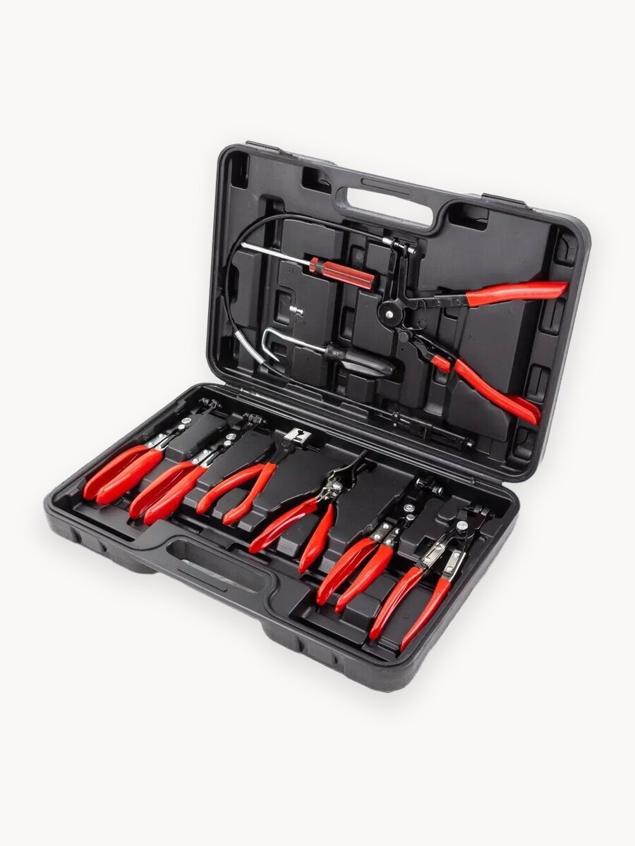 Набор щипцов для хомутов и шлангов, 9 предметов