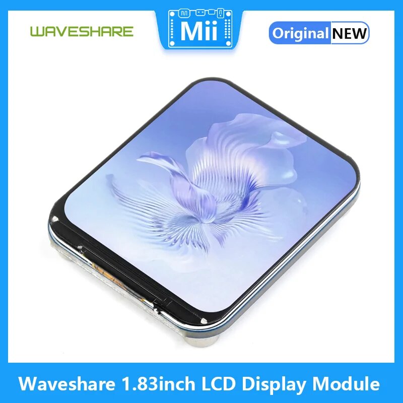 ЖК-дисплей Waveshare 1,83 дюйма, разрешение 240 × 280, интерфейс SPI, цвета 65K, круглые углы, стандартный ЖК-дисплей