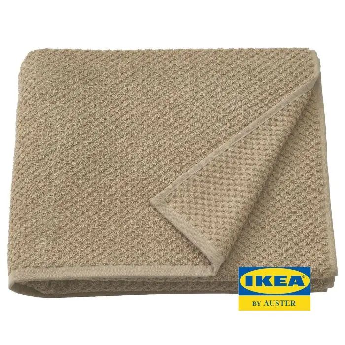IKEA Полотенце для ванной 70x140 см, хлопок, бежевый, 1 шт