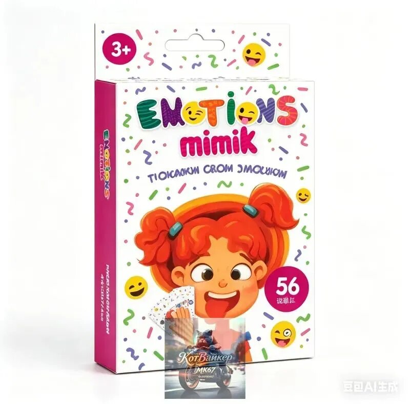 Игра настольная Emotions Mimik для развития эмоционального интеллекта у детей для дома для семьи для детей для компании для
