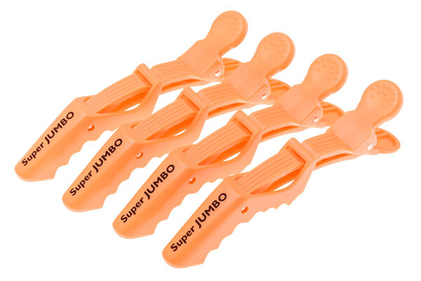 Зажим для волос усиленный Jumbo 14см, 4 штуки