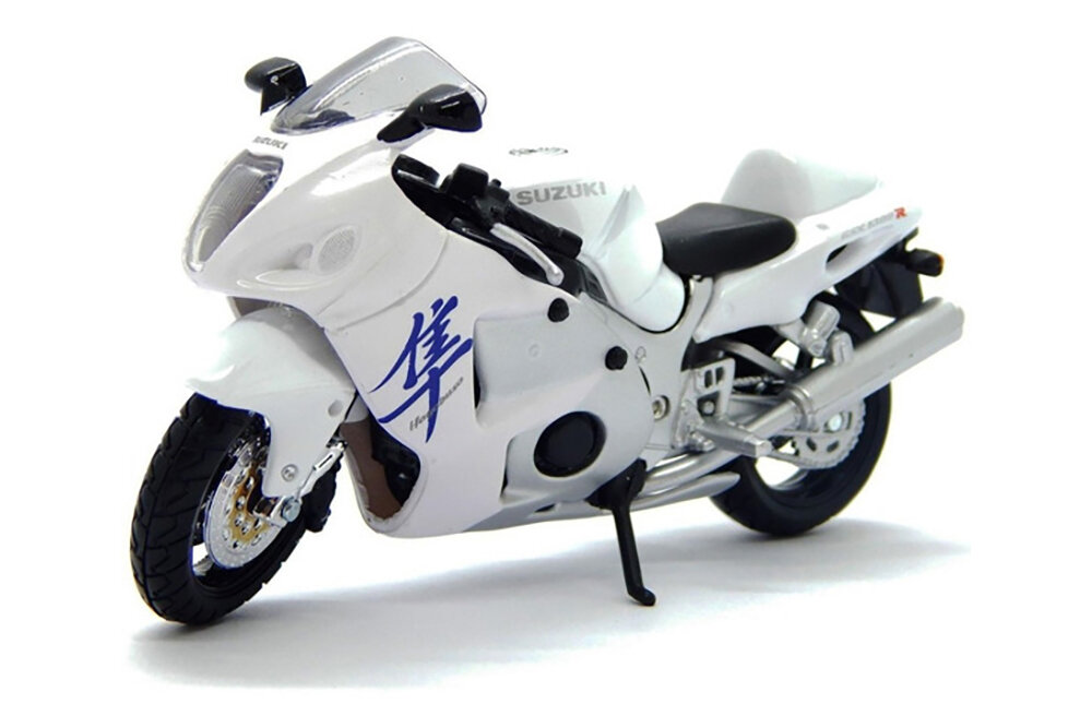 Модель коллекционная MAISTO Suzuki gsx 1300R / сузуки гсикс белый (11.9 см)