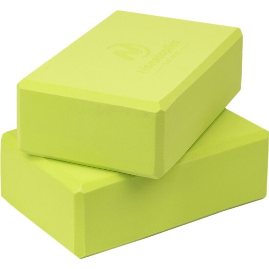 Блоки для йоги Nonstopika 2 штуки, 23х15х10см, зеленый ZDKblock10/green