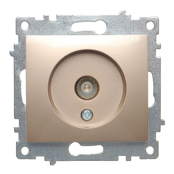 Механизм 9209-70-G розетки TV тип "конечная" с/п золото (5 шт. в комплекте)