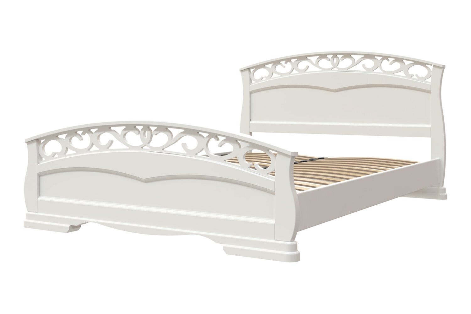 Кровать без подъёмного механизма Hoff Грация 1, 120х200 см, цвет белый античный