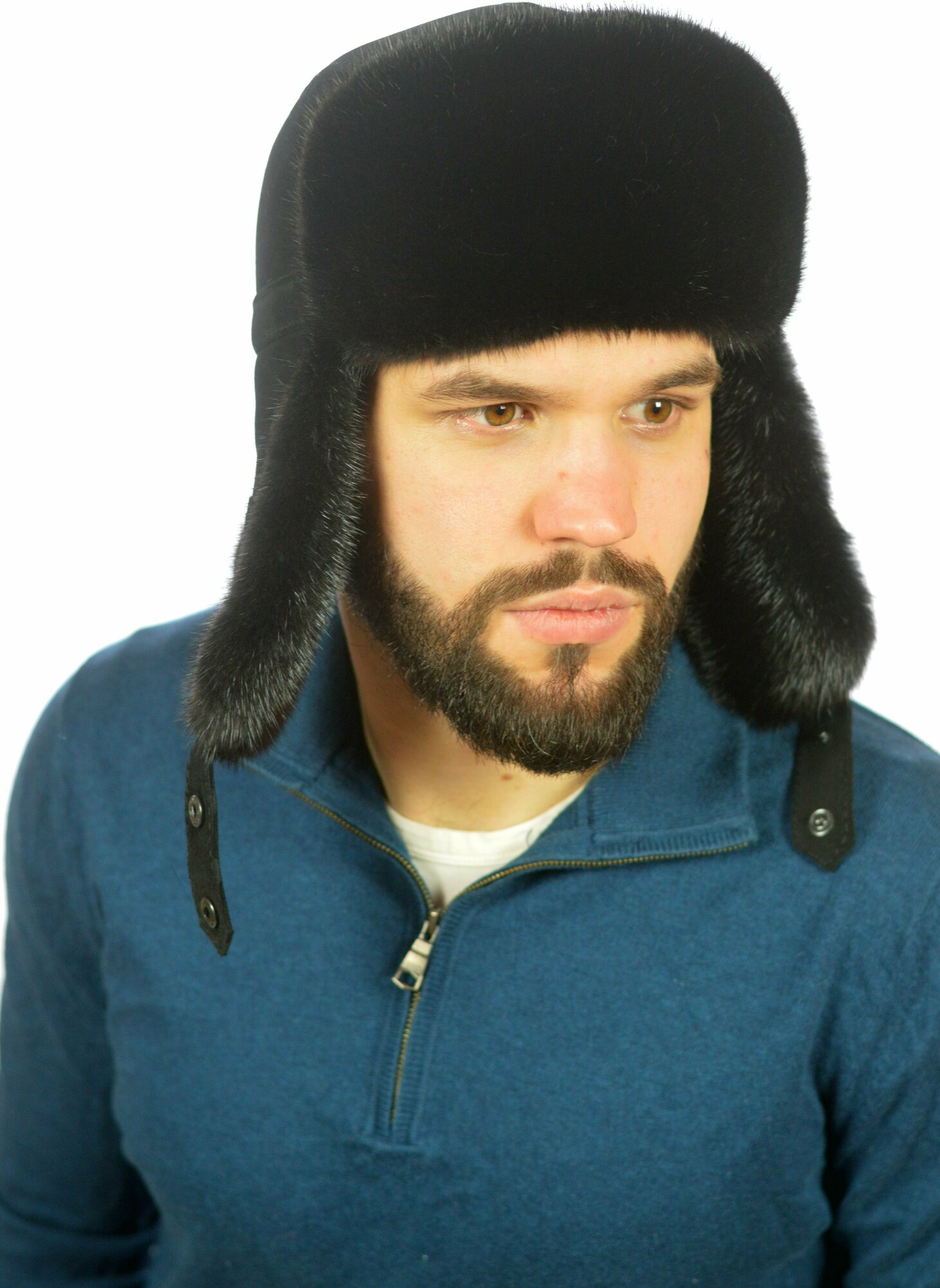 Шапка-ушанка для мужчин