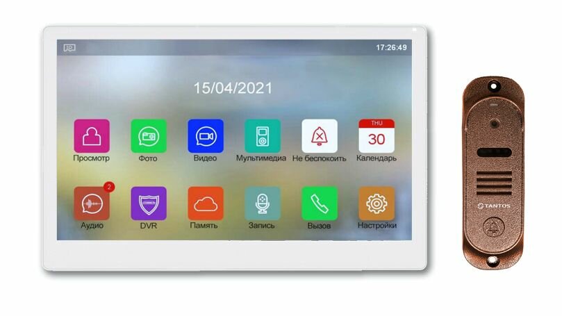 Tantos Stark HD SE (белый) и Stich HD (комплект многофункционального домофона HD 10")