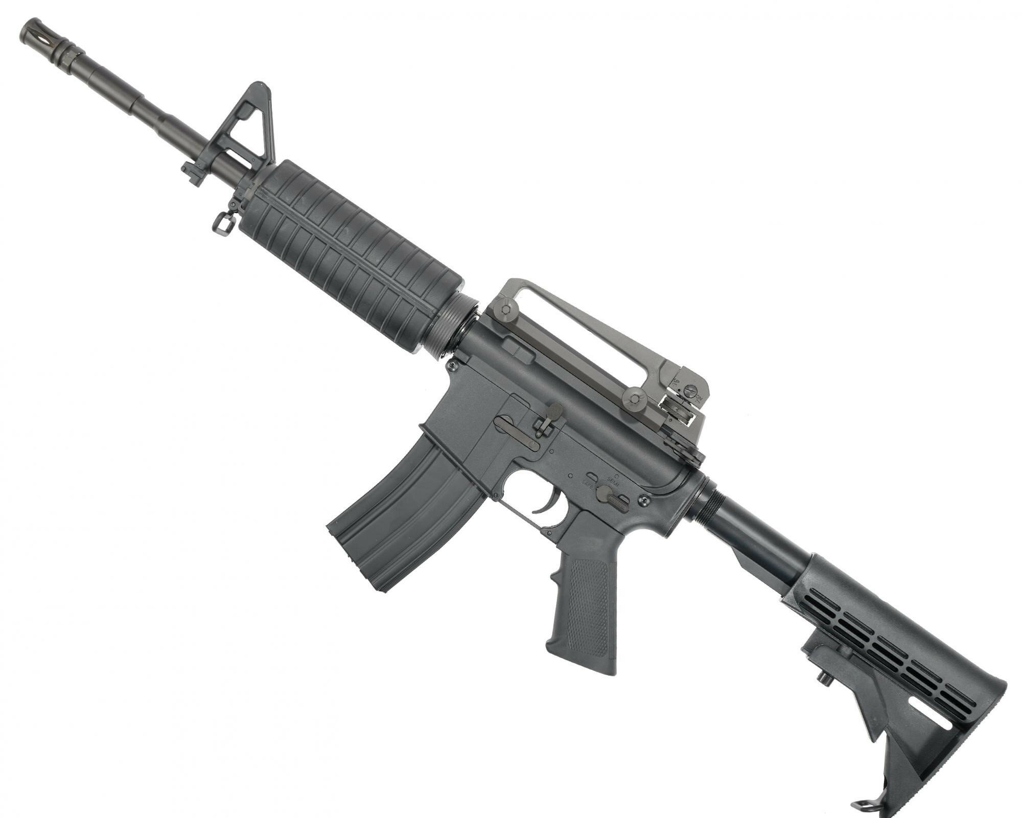 Автомат страйкбольный CYMA M4, нейлон, пластик, скл. прикл, ЗУ, АКБ - (CM.603)