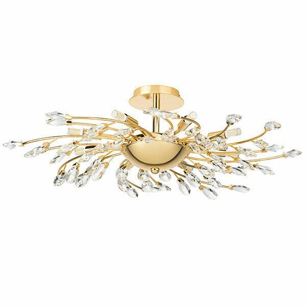 791182 Люстра потолочная ISABELLE 8х40W G9 золото, шт