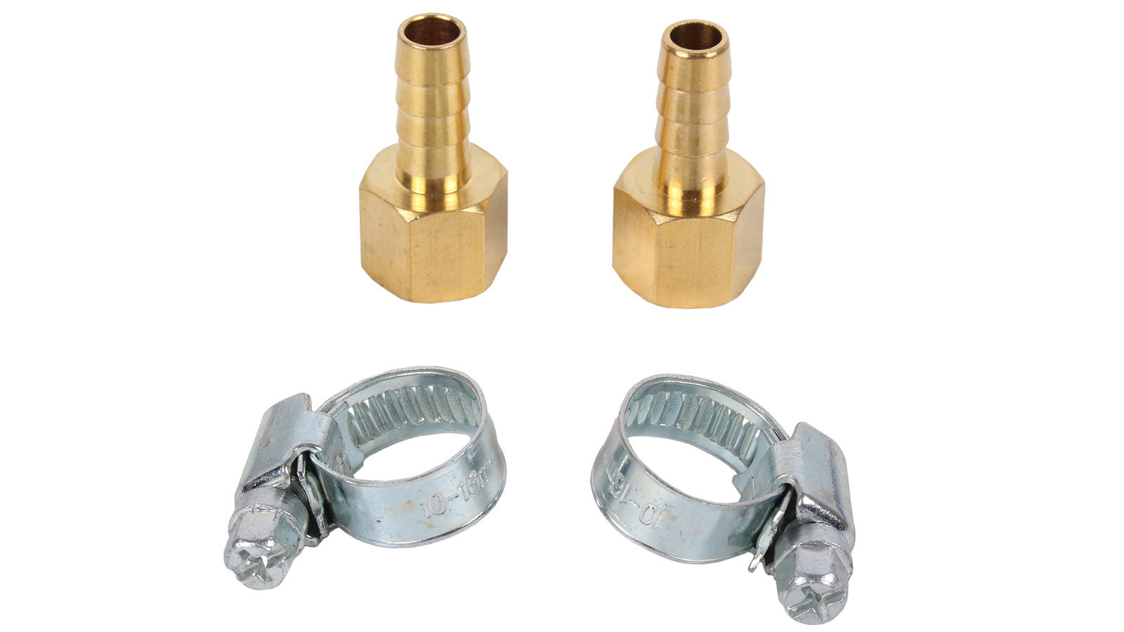 Штуцер внутренняя резьба 1/4 елочка 8мм ROCKFORCE (2 штуки)