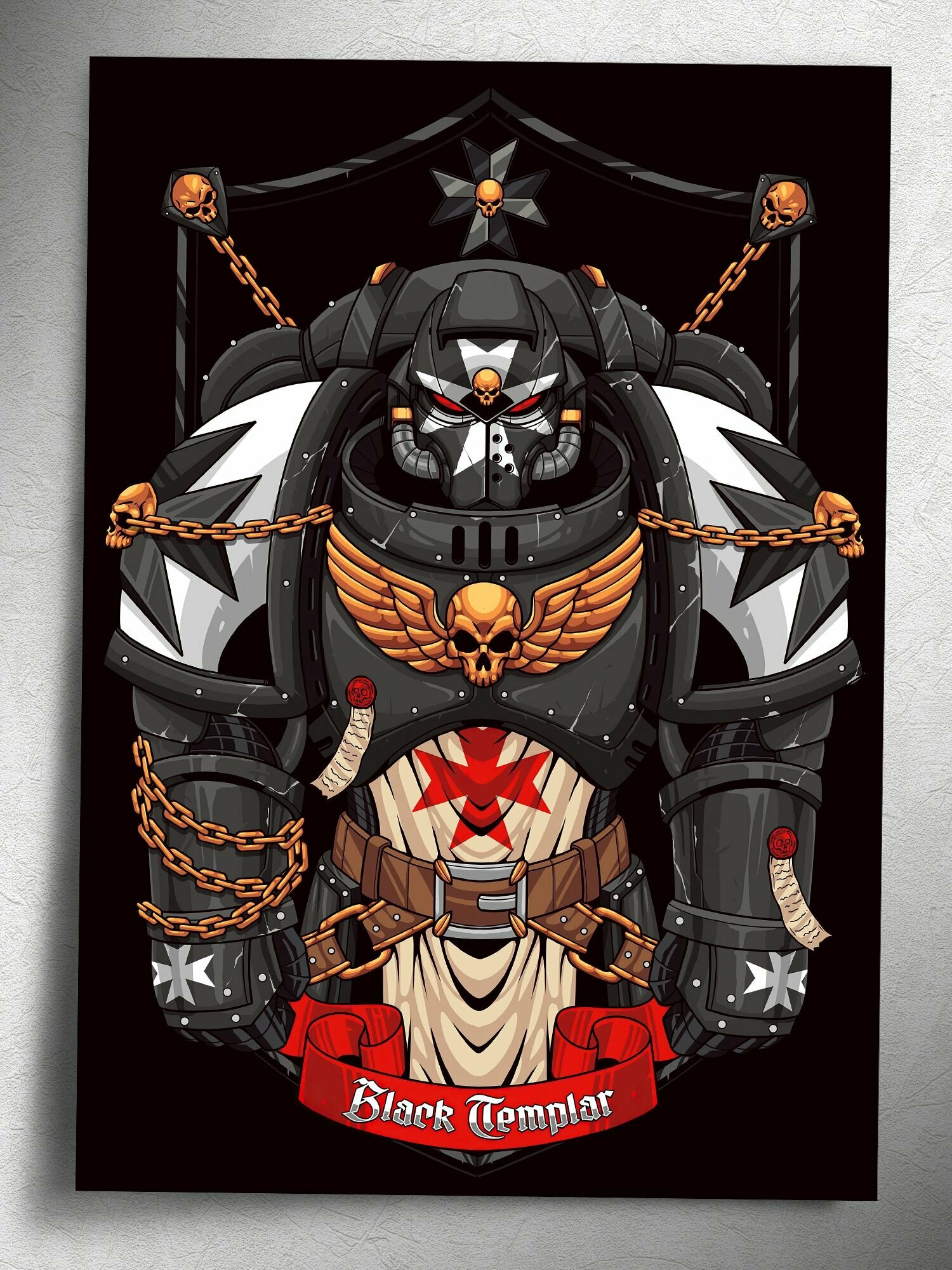 Постер: Орден Черных Храмовников (Вархаммер 40000, Warhammer)