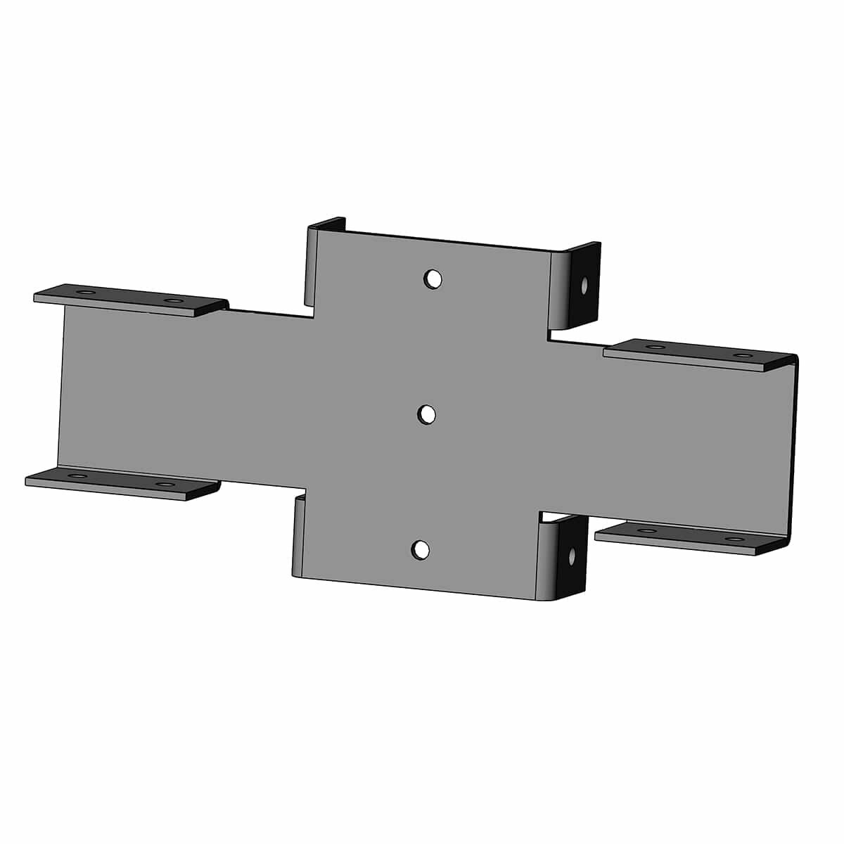 Кронштейн для забора RAL 7004, оцинкованный, 40x50 мм, 8 штук в упаковке